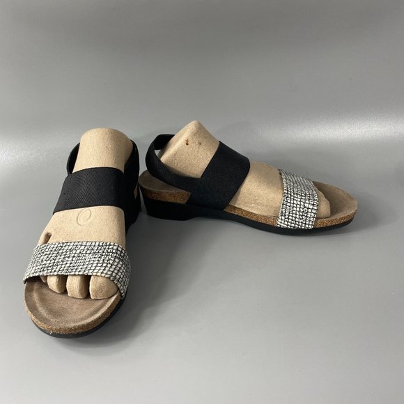 Munro Shoes Munro Womens Pisces In Whiteblack Combo Sandals Size 7 Poshmark